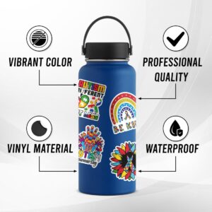 50 Pack Pcs Autism Awareness Stickers for Water Bottles Waterproof Vinyl Laptop Luggage Phone Case Cars Inspirational Sticker Packs Bulk Adults Teens Kids Aesthetic Small Decals