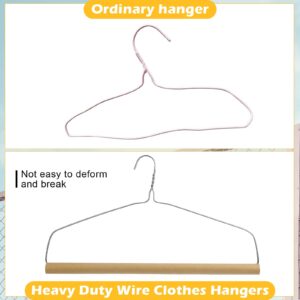 Didaey 10 Sets Dry Cleaner Hangers 18 Drapery Hanger and Tubes Tablecloth Hangers Blanket Hanger Drapery Hangers with Strong 10.5 Gauge Wire for Heavy Items