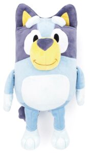 bluey plush pillow buddy - super stuffed soft character pillow - polyester microfiber, 19 inches