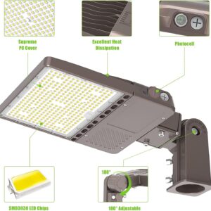 OPENLUX AC 277-480V 150w LED Parking Lot Light with 240W Shoebox LED Retrofit Kits