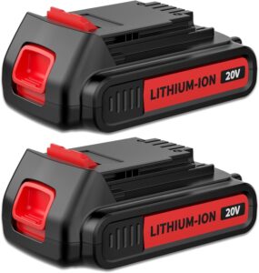 battool 2pack 3800mah 20v replace for black and decker 20v lithium battery compatible with black & decker 20v max battery lbxr20 lb20 lbx20 cordless power tools