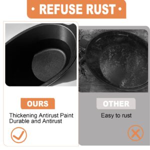 Quantfire Wood Stove Steamer Rust Resistant,Fireplace Humidifier Pot Cast Iron Steamer for Home Indoor Decorative,2.5 Quart Capacity Matte Black