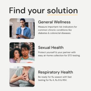 Simple HealthKit At-Home Common STD Test Kit for Chlamydia, Gonorrhea & Trichomoniasis - Tests for 3 Most Common STDs - STD Test Kit - Free Follow-Up Care & Fast Lab Results