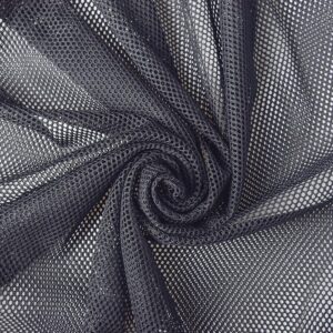 40x59 inch black mesh fabric, nylon netting fabric for sewing, backpack pocket, mesh bag, netting clothes