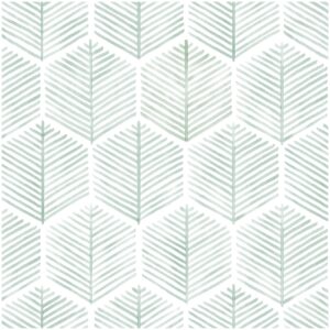 modern peel and stick wallpaper 17.3''×78.8'' geometric wallpaper boho contact paper green and white self-adhesive wallpaper removable decorative wallpaper for bedroom bathroom cabinets decor vinyl