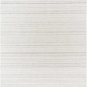 Hauteloom Kendi Wool Living Room, Bedroom Area Rug - Modern Farmhouse - Neutral Bohemian Boho - Light Gray, White - 3'6" x 5'6"