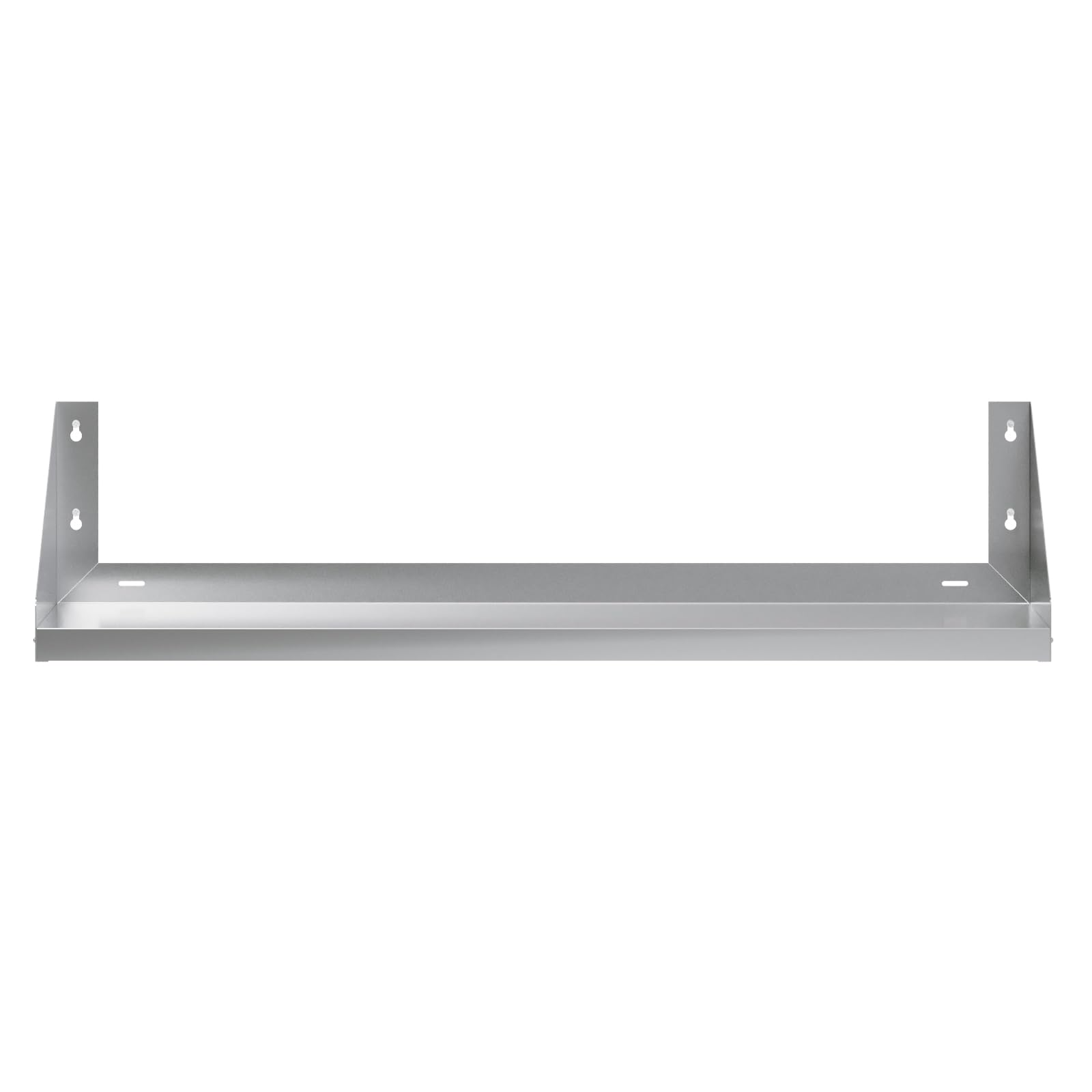 AmGood 48" Long X 12" Deep Stainless Steel Wall Shelf with Side Guards | NSF Certified | Appliance & Equipment Metal Shelving | Kitchen, Restaurant, Garage, Laundry, Utility Room