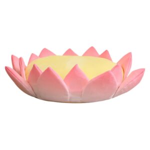 lotus flower pillow plush floor cushion cartoon anime stuffed plants throw pillows for home decor(lotus flower,20cm)