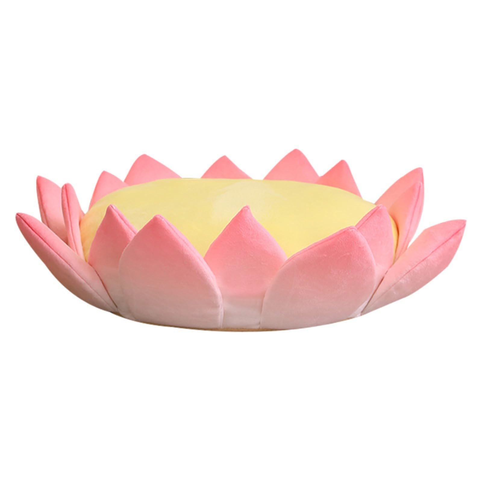 Lotus Flower Pillow Plush Floor Cushion Cartoon Anime Stuffed Plants Throw Pillows for Home Decor(Lotus Flower,20cm)