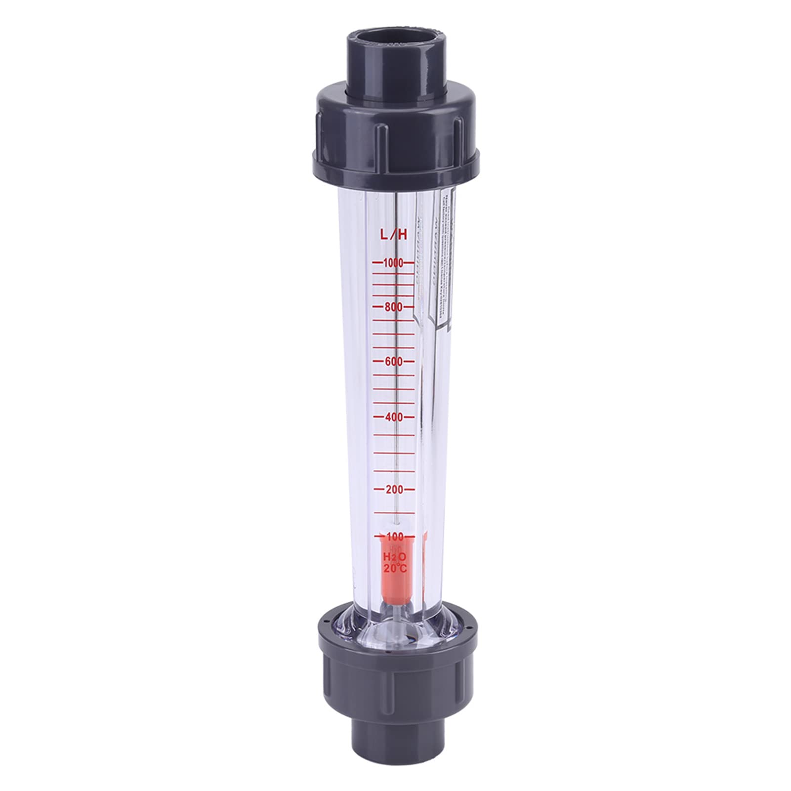 QANYEGN Tubular Flowmeter, Tubular Liquid Flowmeter, 100-1000L/H Plastic Tubular Water Flowmeter, Suitable for Water Industry