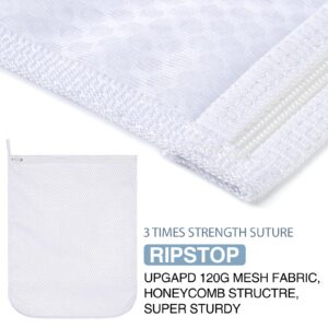 3 pcs Durable Honeycomb Mesh Laundry Bags for Delicates 3 Medium (12" x 15")