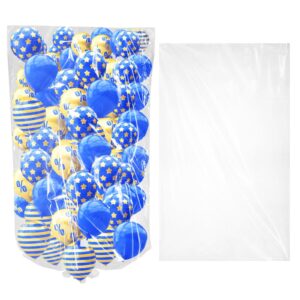 xsourcer large balloon storage bags, 98 x 59 inch balloon bags for transport, pack of 3, clear plastic bags for balloon carrying, giant storage bags for baby shower wedding birthday celebration decor