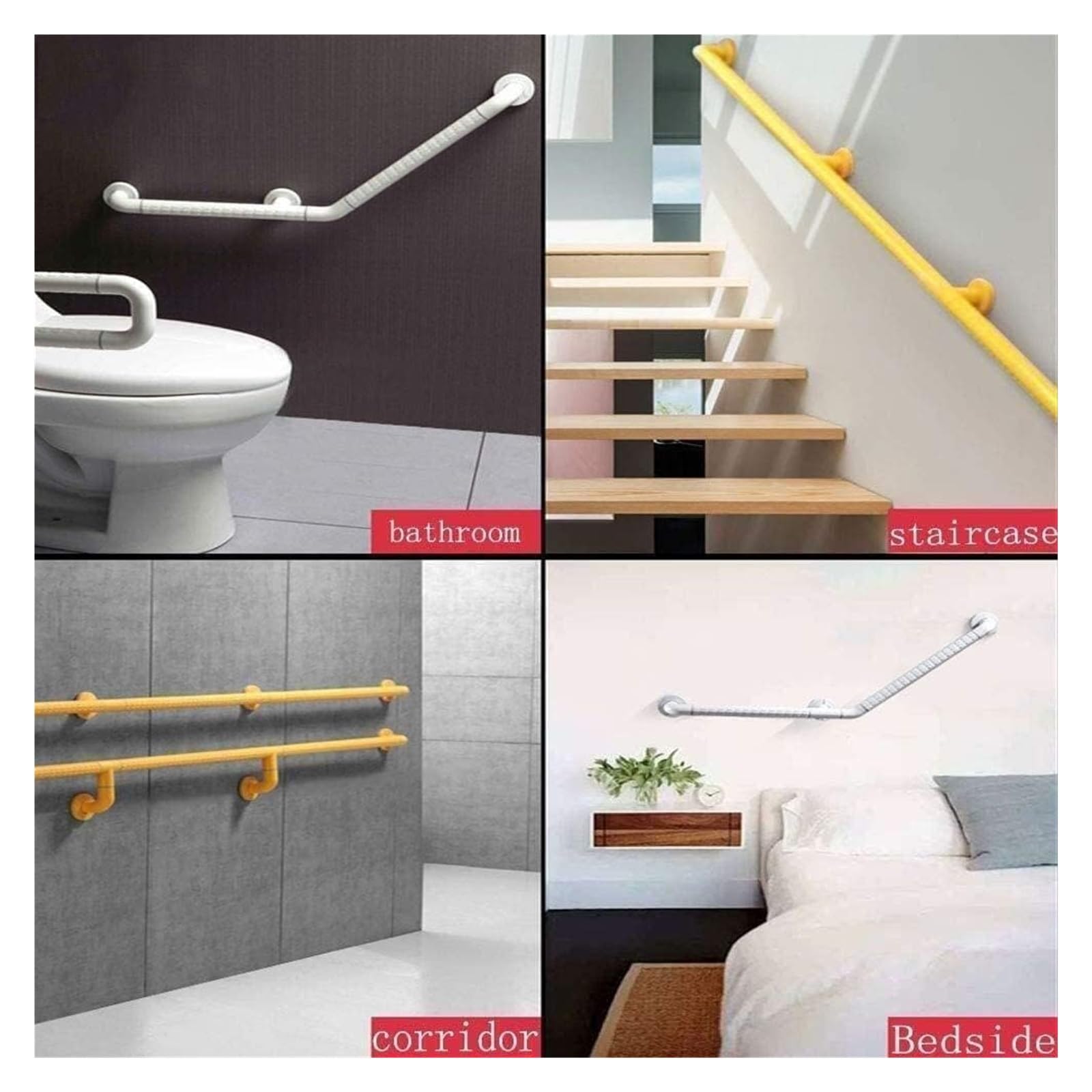 Grab Bar Bathroom Armrest Safety，Handrails，Shower Curved Support,Stainless Steel Bathtub Anti-Slip Handstairs Kitchen Auxiliary Straight Elderly Disabled Pregnanten Handrai (Color : Natural, Size :