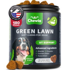 grass burn spot chews for dogs - dog urine neutralizer for lawn - grass savers for dog urine - dog pee lawn spot saver caused by dog urine - grass treatment rocks - probiotics, enzymes & multivitamins