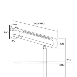 Safety Grab Bars Handle Safety Support Hand Rails Elderly Pregnant Women with Disabilities Safety Non-slip Barrier-Free Handrails for Bathtubs Toilets Bathrooms Kitchens