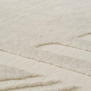 Revival Rugs Maru 8'x8' Washable Area Rug for Living Room Bedroom - 100% Recycled Oeko-TEX Certified, Medium Pile, Beige