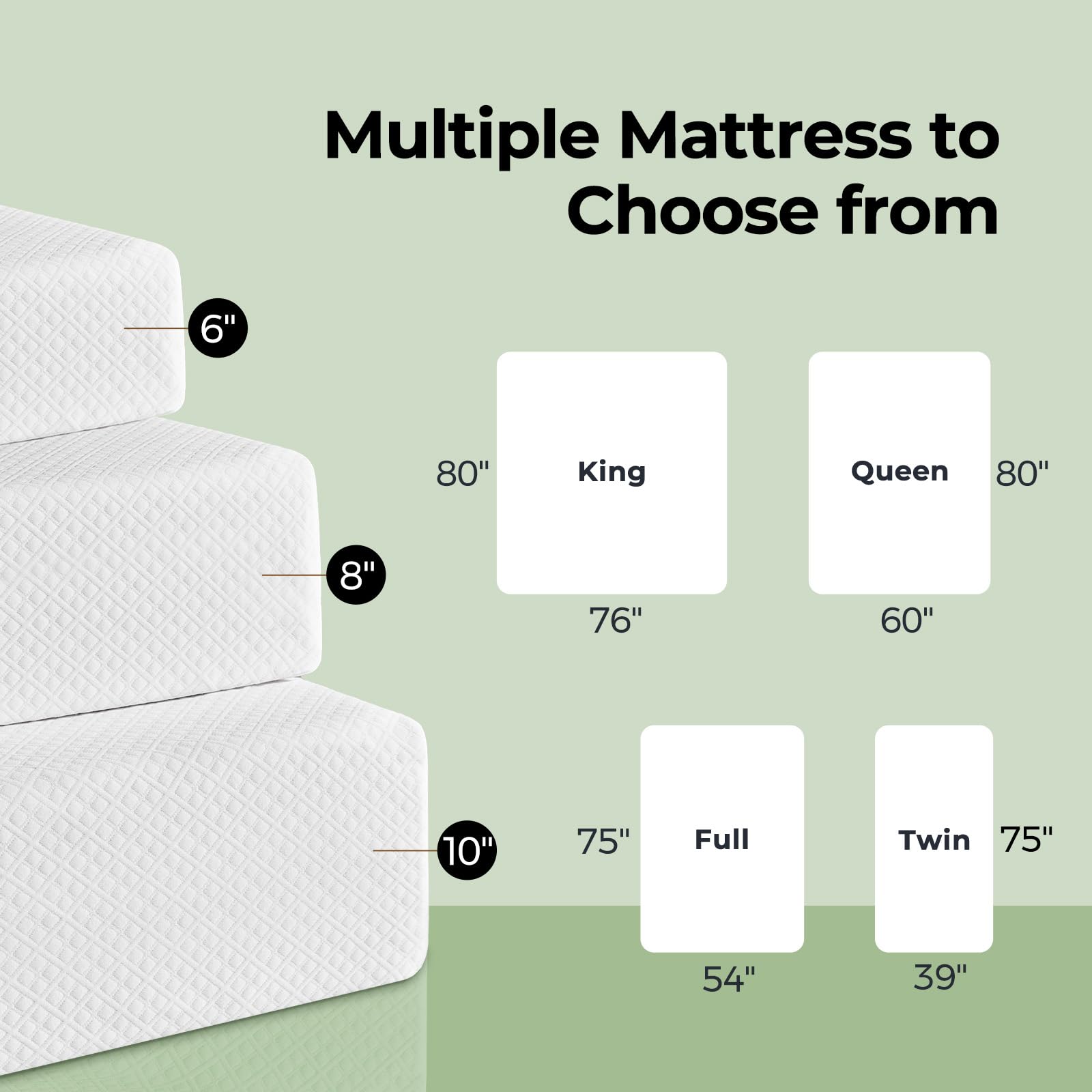 Rolanstar Queen Size Mattress, 10 Inch Gel Memory Foam Mattress in a Box, Fiberglass Free, Breathable Mattress for Cooler Sleep Supportive & Pressure Relief, CertiPUR-US Certified, White