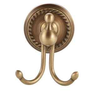 topyond brass wall hooks,wall mounted coat rack, heavy duty antique door towel hanger holder,wall mount clothes coat hat bag hook for coat hat towel purse robes entryway bathroom