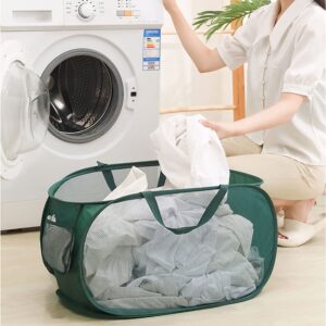 LATERONON 4 Pcs Collapsible Laundry Baskets, Opening Laundry Hamper, Foldable Laundry Basket, Dirty Clothes Basket for Clothes & Laundry-Home Organization