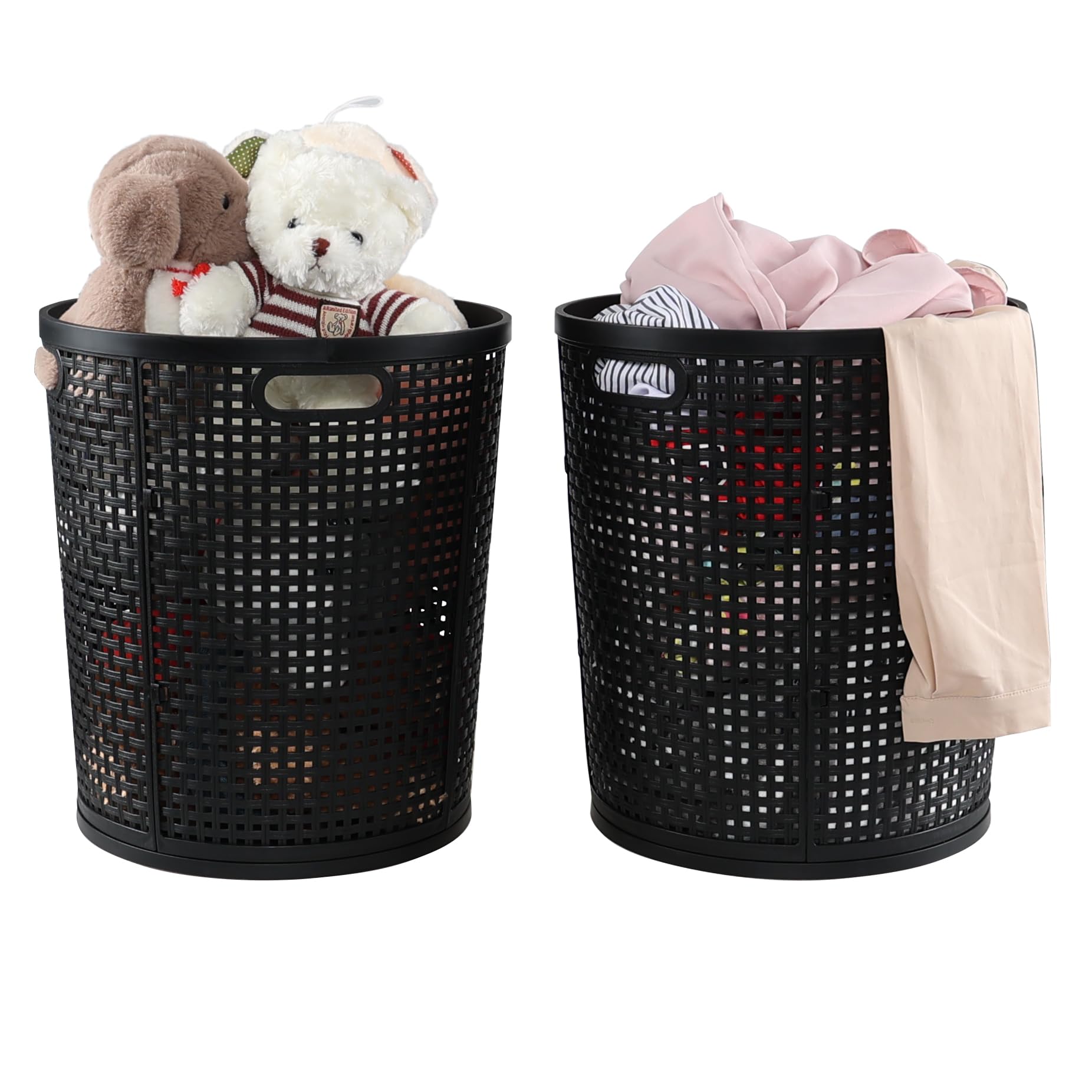 Xyskin Laundry Hamper Foldable, Collapsible Hamper Dirty Clothes Basket with Handles (2 Pack)