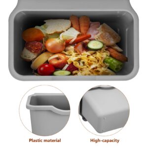 EXCEART Rv Kitchen Trash Can Kitchen Garbage Bin Trash Container Kitchen Compost Bucket Small Hanging Trash Can Under Sink Garbage Can Kitchen Garbage Bucket Cabinet Door Waste Bin Plastic