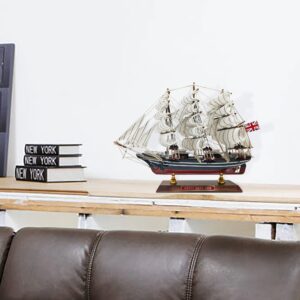 SAILINGSTORY Wooden Model Ship Clipper Cutty Sark 1/195 Scale Replica Ship Model Sailboat Decor Small