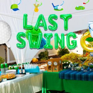 9 PCS Last Swing Green Balloons Golf Bridal Shower Decoration Golf Wedding Bride to Be Party Decoration Golf Bachelorette