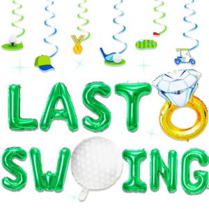 9 pcs last swing green balloons golf bridal shower decoration golf wedding bride to be party decoration golf bachelorette