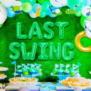 9 PCS Last Swing Green Balloons Golf Bridal Shower Decoration Golf Wedding Bride to Be Party Decoration Golf Bachelorette