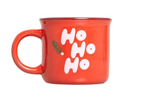 Pearhead Ho Ho Ho Christmas Camper Mug, Holiday Coffee Cup, Christmas Home Décor, Holiday Gifts, Seasonal Coffee Mug, Stocking Stuffer Gift Ideas, Microwave And Dishwasher Safe