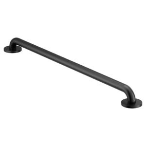 moen concealed grab bar ac matte black 32-inch bathroom safety grab bar, r8732bl