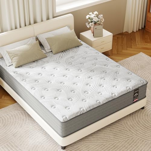 California King Mattress in a Box Medium Firm Hybrid Cal King Mattress with Latex Memory Foam CertiPUR-US Certified (12 in, CA King)