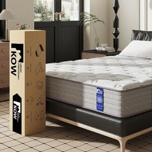 California King Mattress in a Box Medium Firm Hybrid Cal King Mattress with Latex Memory Foam CertiPUR-US Certified (12 in, CA King)