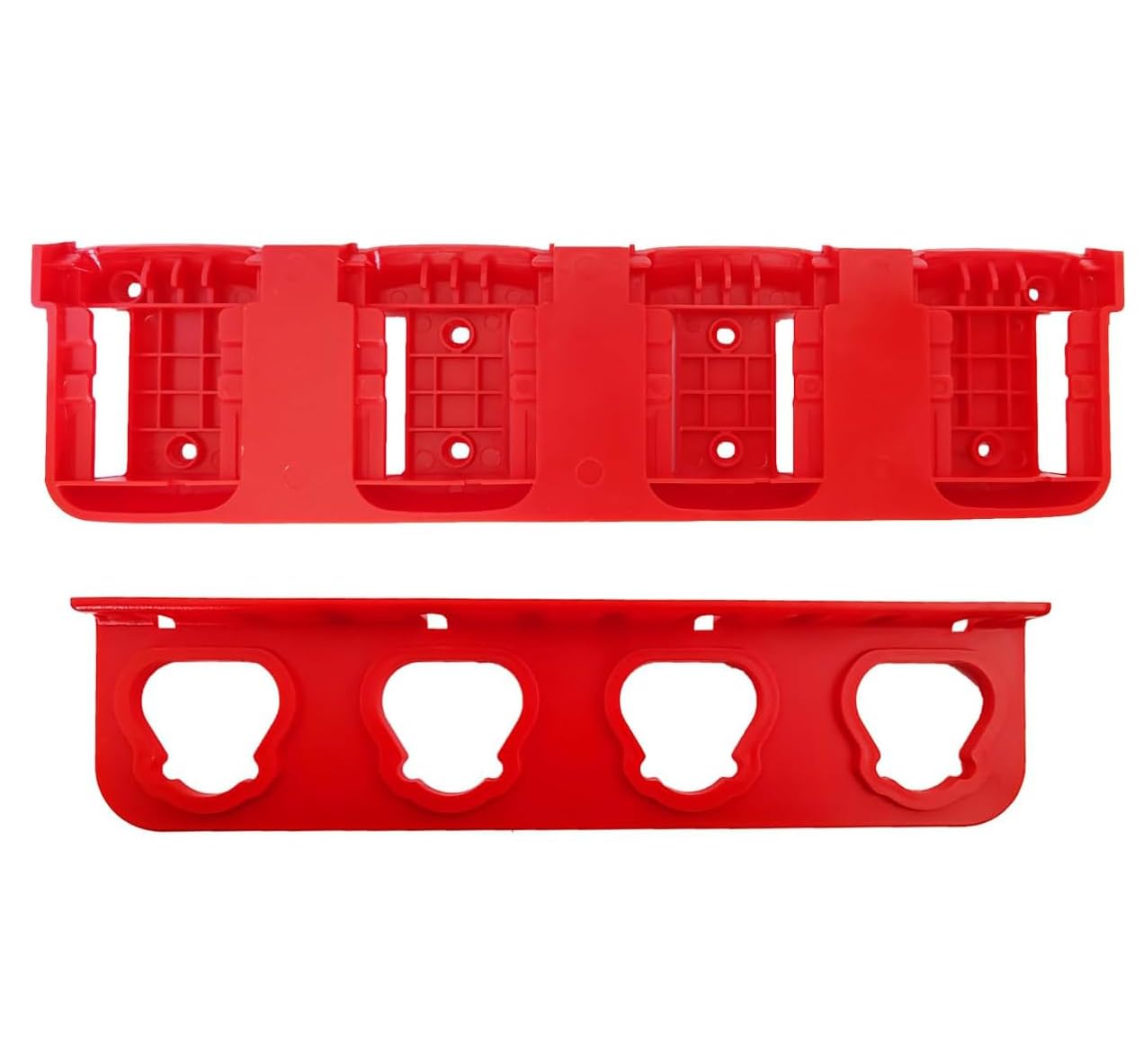 WOLGNKI Plastic Battery Organizer Mount Holder Fit for Milwaukee M18 M12 Battery 1 for 12V and 1 for 18V