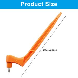 Moicstiy Craft Cutting Tools Pen, Craft Cutting Knives with 3 different 360 Degree Rotating Blades Stainless Steel Cutter Pen for Stencils Scrapbooks DIY Crafts (Orange)