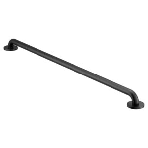 moen concealed grab bar ac matte black 42-inch bathroom safety grab bar, r8742bl