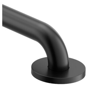 moen concealed grab bar ac matte black 48-inch bathroom safety grab bar, r8748bl