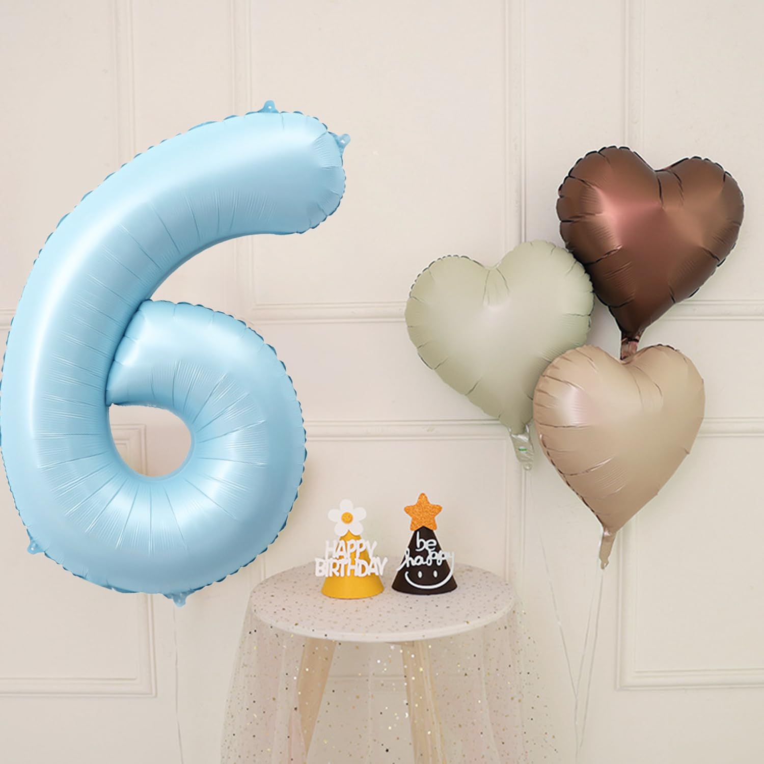 YFHVJTKO 40 Inch Baby Blue Number 1 Foil Balloons 1st Celebration Decorations for 1st Birthday Party Wedding Bridal Shower Engagement Photo Shoot Anniversary Decoration, (Baby Blue Number 1)