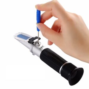 antifreeze freezing point tester 0-66.6 ethylene glycol 0-62.4 propylene glycol concentration test handheld refractometer