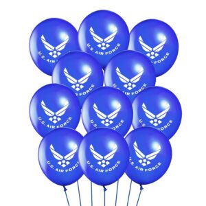 dodelygz 30 pcs military us air force balloons,veterans day memorial day independence day deployment returning back military usaf retirement party birthday party decor (air force)