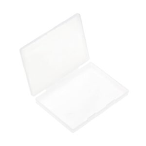 paialco a5 clear plastic storage box, 6 x 8 inch flat case holder for beads/tools/letters/papers