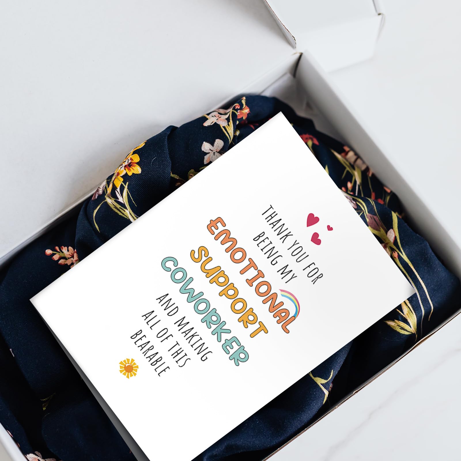 Coworker Birthday Card, Funny Coworker Thank You Card, Emotional Support Coworker Card, Birthday Card for Colleague