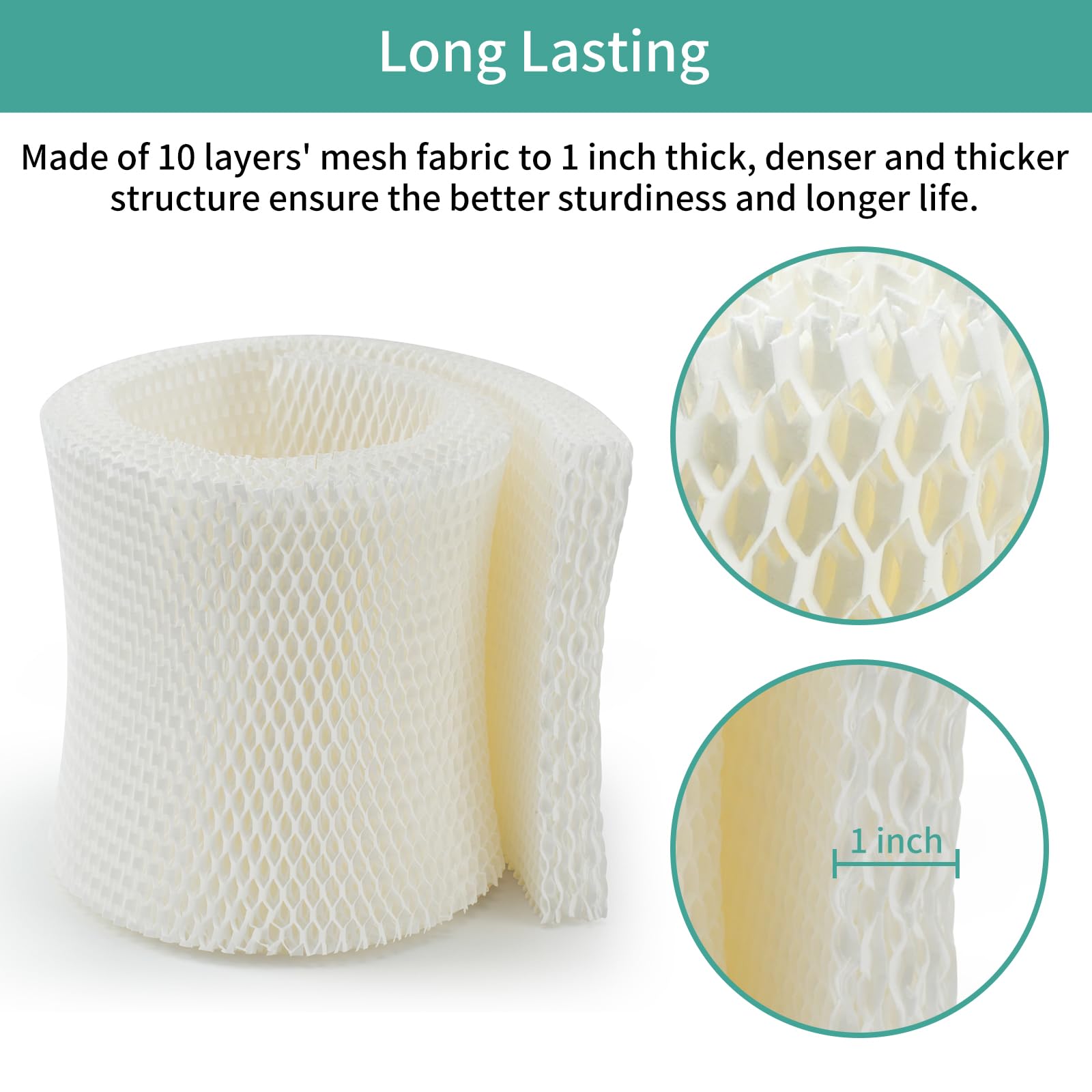 SUNRRA MAF1 Humidifier Filter Compatible with Aircare MA1201, MA0950, MA1200, Kenmore 14906,32-14906, 42-14906, Replace Aircare MA1201 Filter, Kenmore Humidifier Filters 14906, 2 Packs