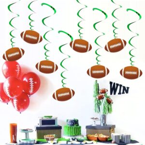 Uniwish Football Hanging Swirls Party Decorations Football Game Day Birthday Sports Theme Party Supplies Football Wall Ceiling Streamer Banner Indoor Outdoor Home Decor