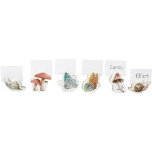 primitives by kathy place card holder set - mushrooms