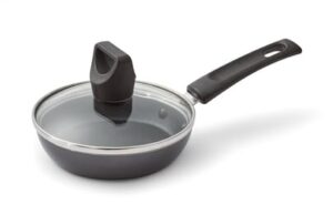 t-fal t-fal easy care non-stick 4.7” one egg wonder with lid, black