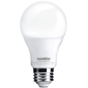 sunlite led a19 light bulb, 6 watts (40 watt equivalent), 480 lumens, 120 volts, dimmable, medium e26 base, energy star, ul listed, rohs, 6500k daylight, 1 pack