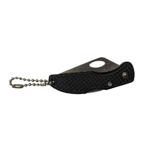 tg,llc treasure gurus folding pocket knife self defense keychain serrated blade key ring hunting gift