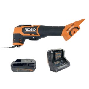 RIDGID 18V Brushless Cordless Oscillating Multi-Tool Kit with 2.0 Ah MAX Output Battery and 18V Charger