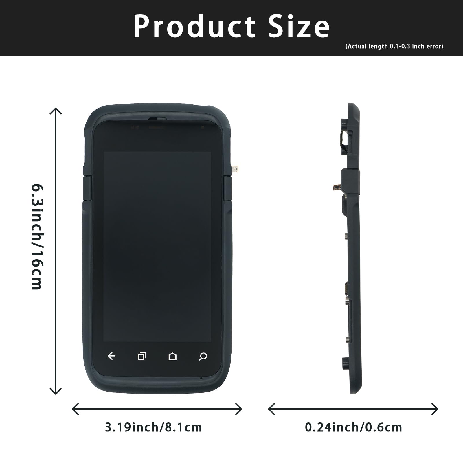 CT60 LCD Screen with Touch Digitizer and Front Cover for Honeywell Dolphin CT60 Barcode Scanner Handheld Mobile Computer